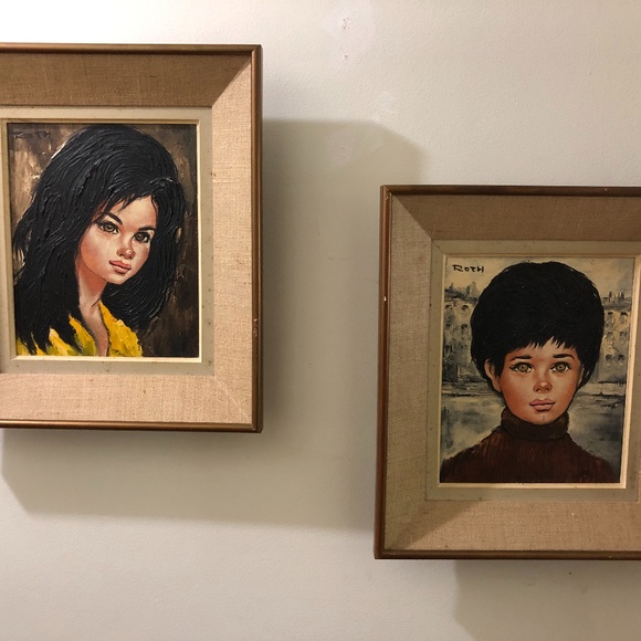 ETIENNE ROTH | Wall Decor | Vintage Etienne Roth Paintings Pair | Poshmark